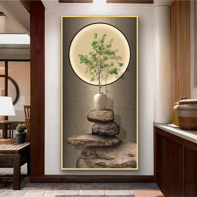 Entrance wall sticker 3D three-dimensional self-adhesive decorative ...