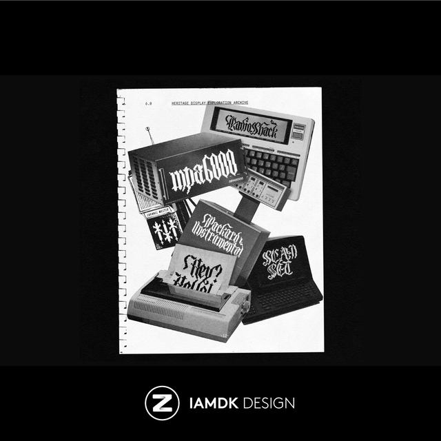 Trendy retro pixel CRT display poster title logo Logo design decorative ...