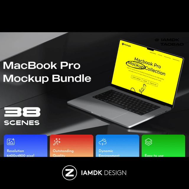 38 Industrial Style MacBook Laptop Work Display Renderings PS Texture ...