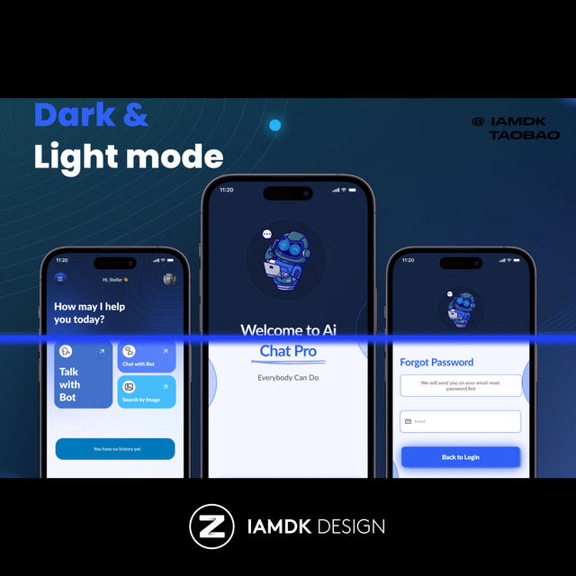 75+ screen dual color matching AI intelligent chat robot software app ...