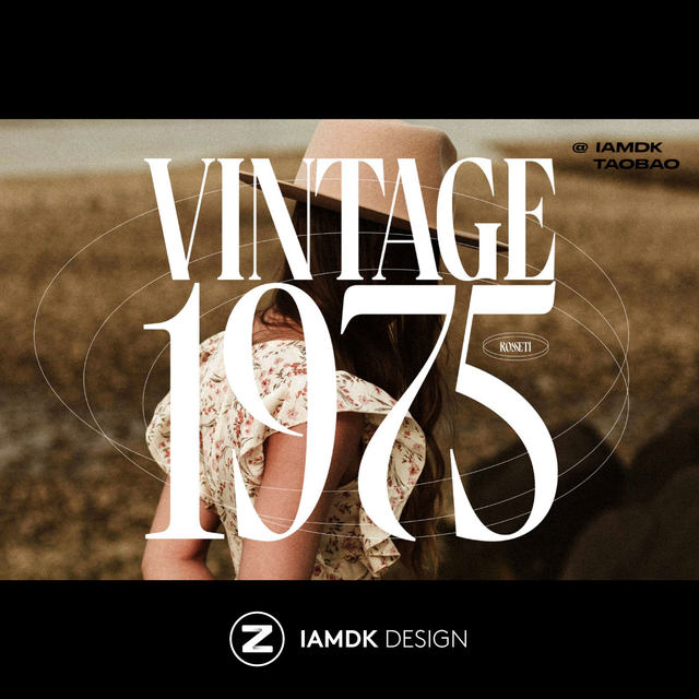 High-end classic elegant British European style magazine poster title ...