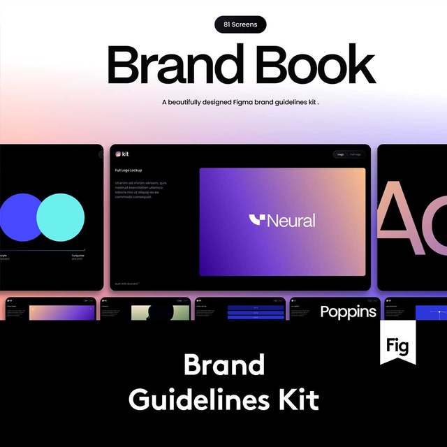 81 pages of exquisite logo, LOGO, brand VI design usage specifications ...