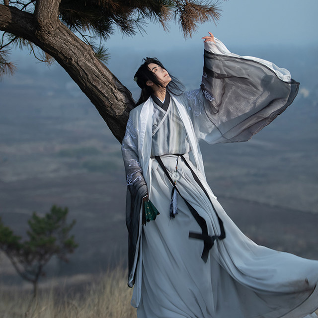 Fengya Original Design Song Yu Song Men 9m Wide Skirt with Large ...