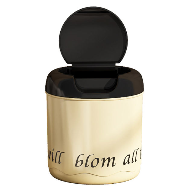 Desktop trash can household 2024 new flip-top lidded office bucket high ...