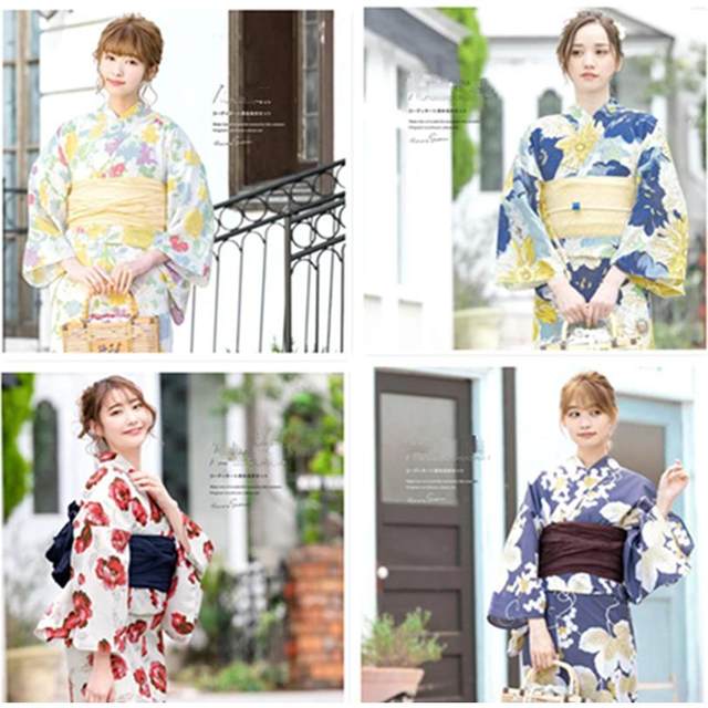Japanese kimono yukata women's traditional formal style Japanese ...