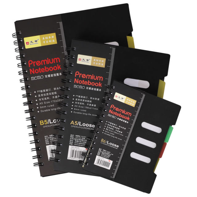 Office classification notebook B5 notepad folder stationery small fresh ...