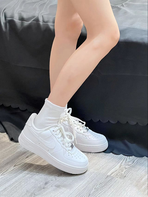 Nike/Nike AF1 Air Force One Women's GS Low-top Lightweight Sports and ...