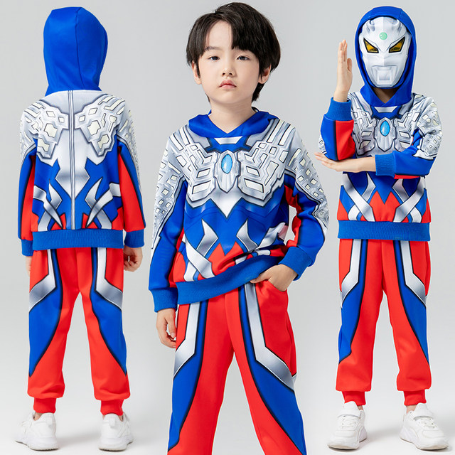 Ultraman Clothes Boys Autumn Clothing Suit 2024 New Boys Trendy and ...
