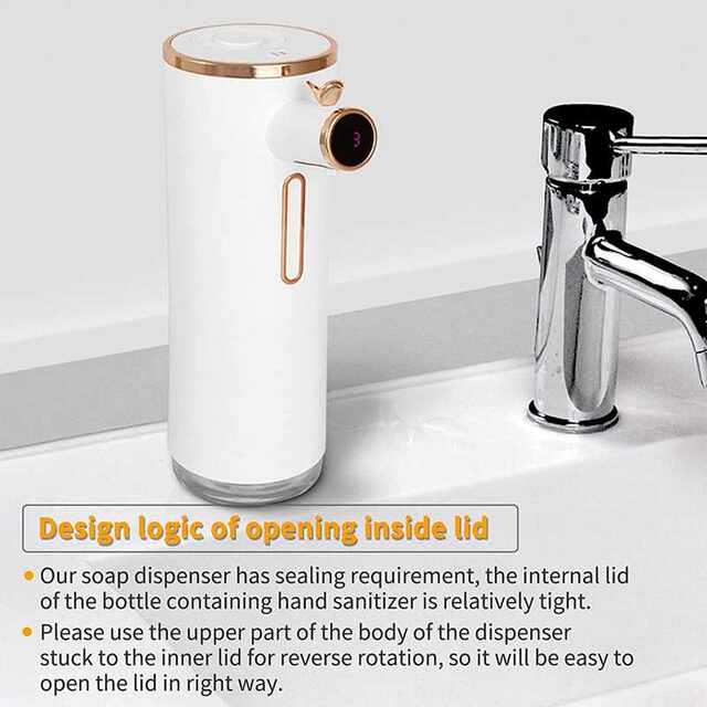 Automatic Foam Soap Dispenser, Touchless Electric Soap Dispe