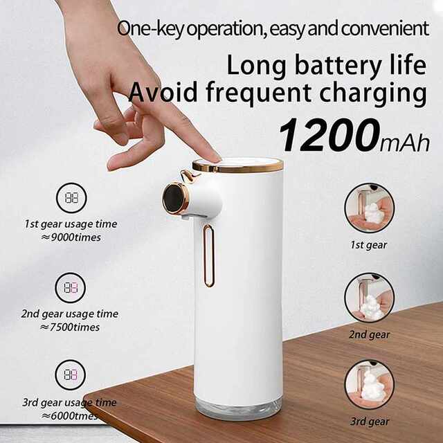 Automatic Foam Soap Dispenser, Touchless Electric Soap Dispe