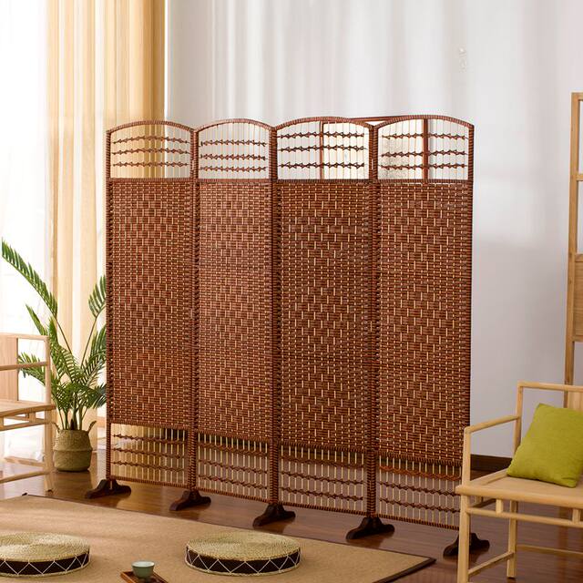 Straw screen partition, fashionable and simple living room entrance ...