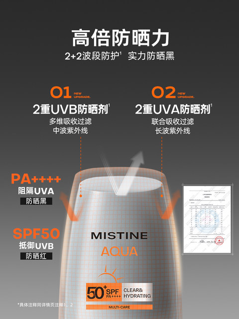 mistine men's special sunscreen milk men's anti-UV facial student ...