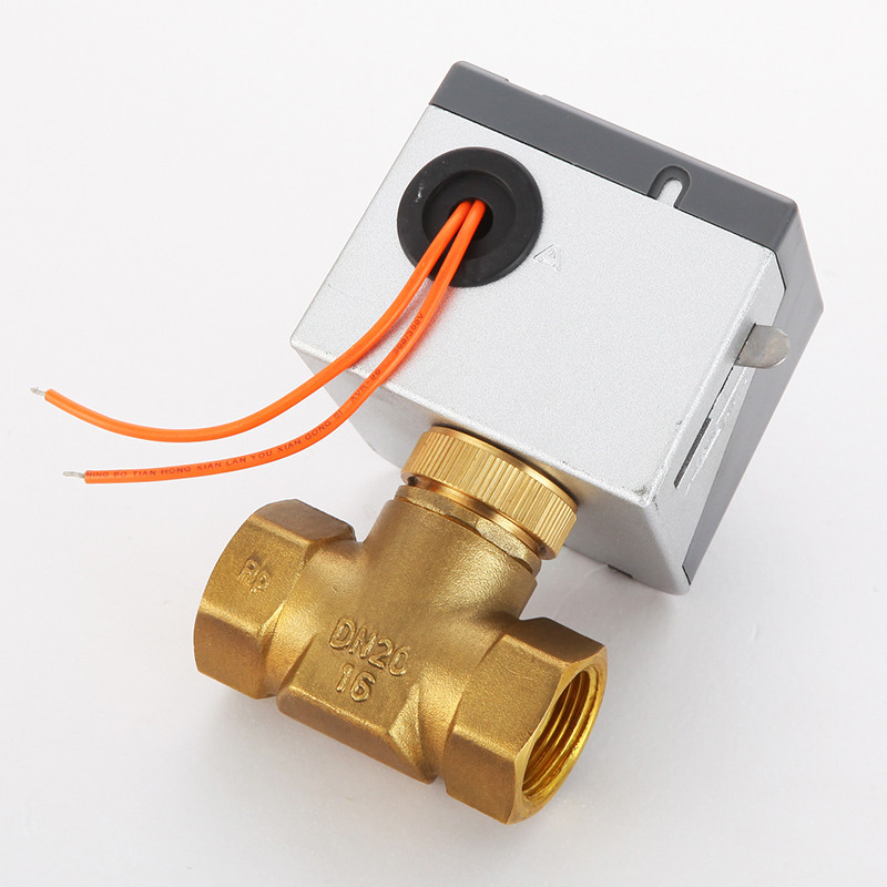 Genuine Amico electric two-way valve brass thickened electric valve air ...
