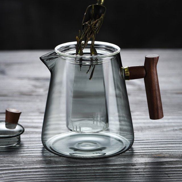 Glass teapot for tea making at home 2024 new tea water separation tea ...