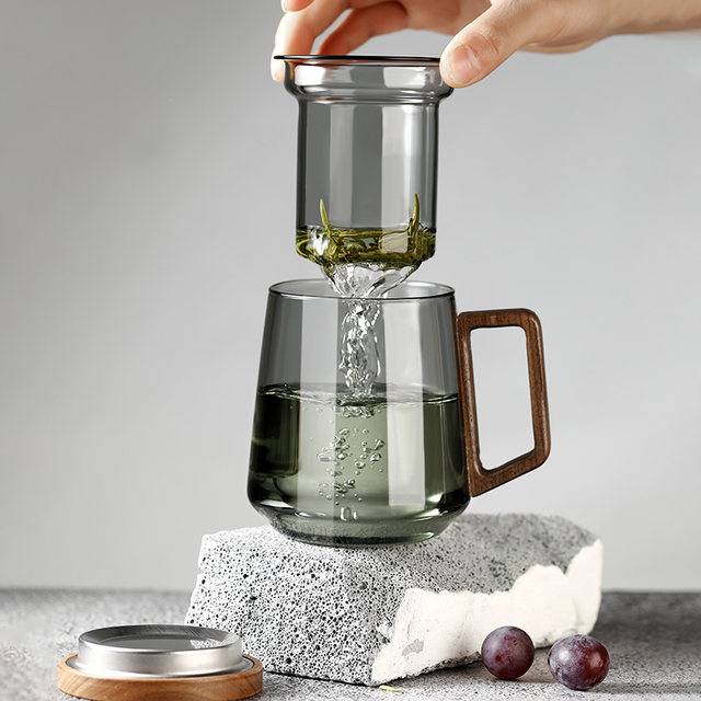 Tea cup, tea water separation, men's office tea ceremony tea cup ...