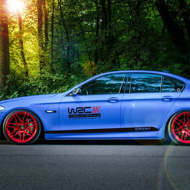 Car side skirt pull-up car stickers universal WRC sports personalized ...