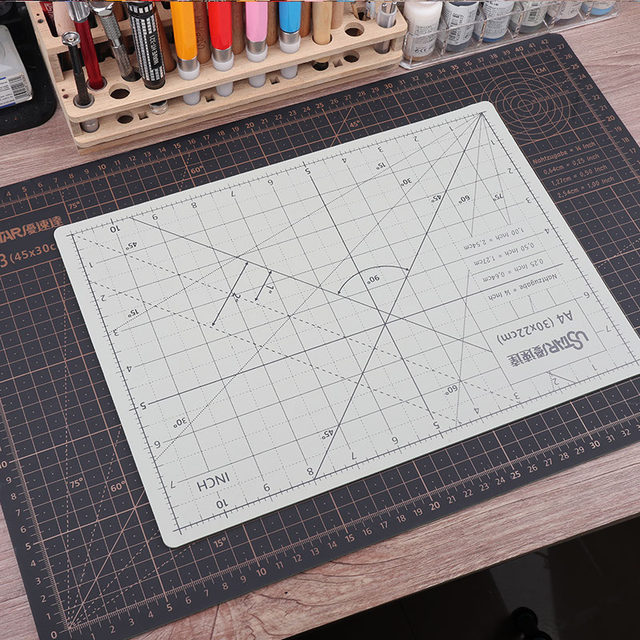 Uchua model cutting pad A3/A4 dual -color double -sided craft pad Guida ...