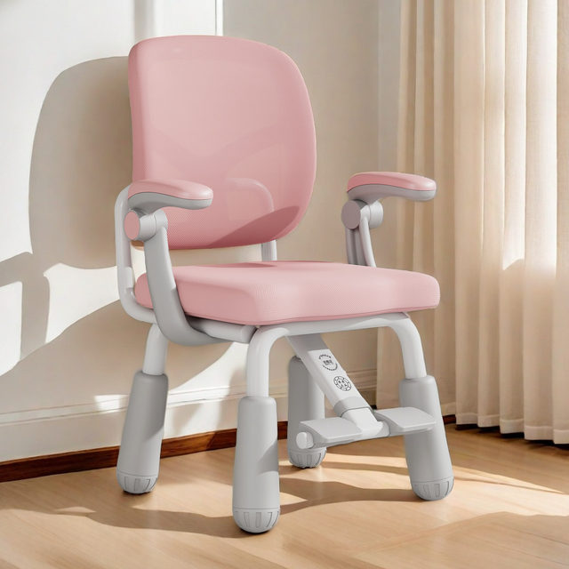 Children's learning chair can be adjusted up and down to correct ...
