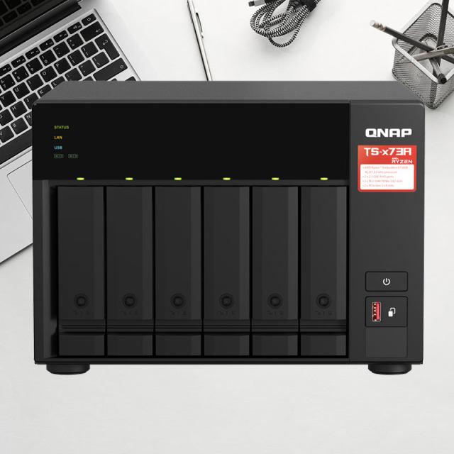 QNAP QNAPTS-673A-8GAMDV1500B quad-core network disk chassis network ...