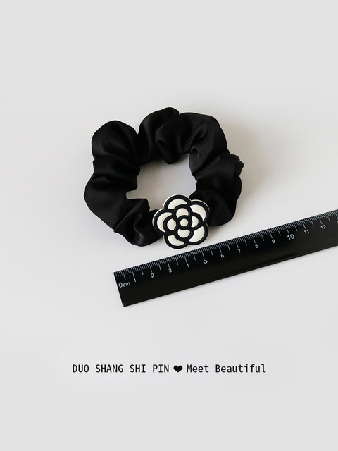 Korean temperament camellia hair rope small fragrant large intestine ...