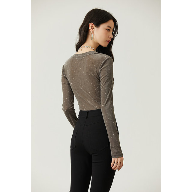 Aike 2024 spring new temperament, light cooked retro top female slim ...