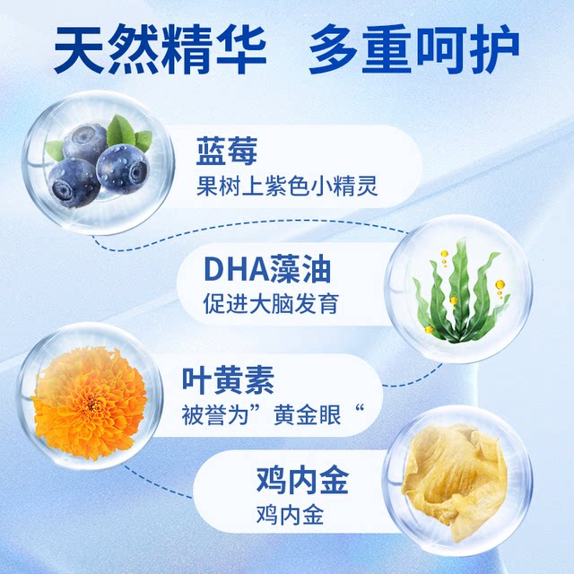 Centenary Jiufutang dha blueberry lutein ester chicken nuggets gummies