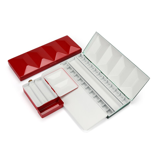 Italian FOME paint box heavy enamel watercolor paint box empty box 12 ...