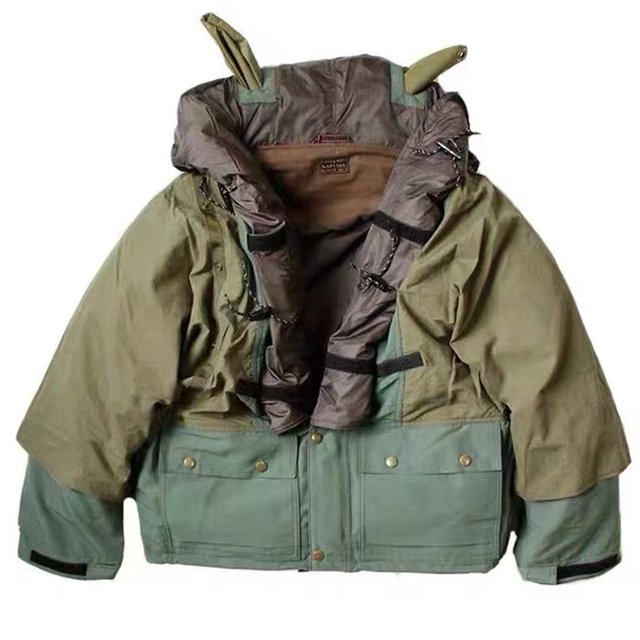20Aw Kapital Japanese Style Trendy Loose Nylon Patchwork Five-Point ...