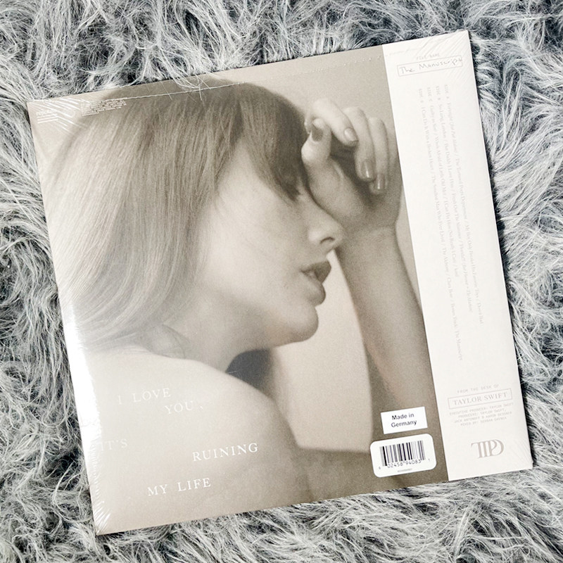 Taylor Swift new album Taylor Swift TTPD transparent glue 2LP vinyl ...