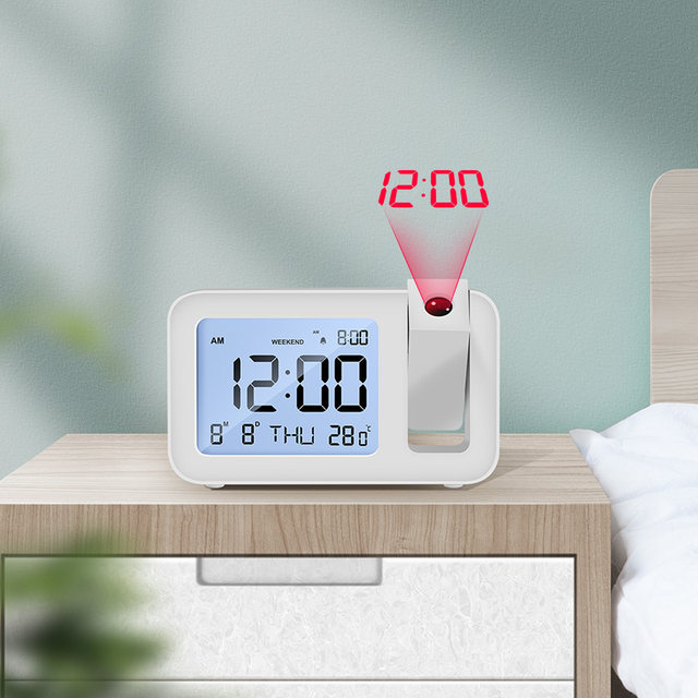 Japanese multifunctional projection alarm clock smart clock students ...