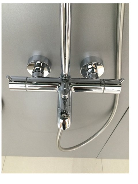 Hansgrohe 27215000 26777007 Constant temperature shower square air ...