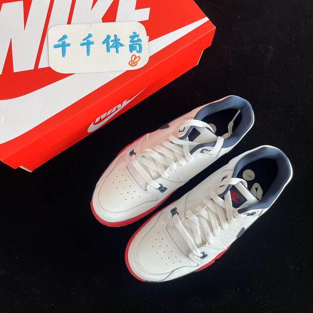 NIKE/Nike CROSSTRAINERLOW men's white and red low-top sports and ...
