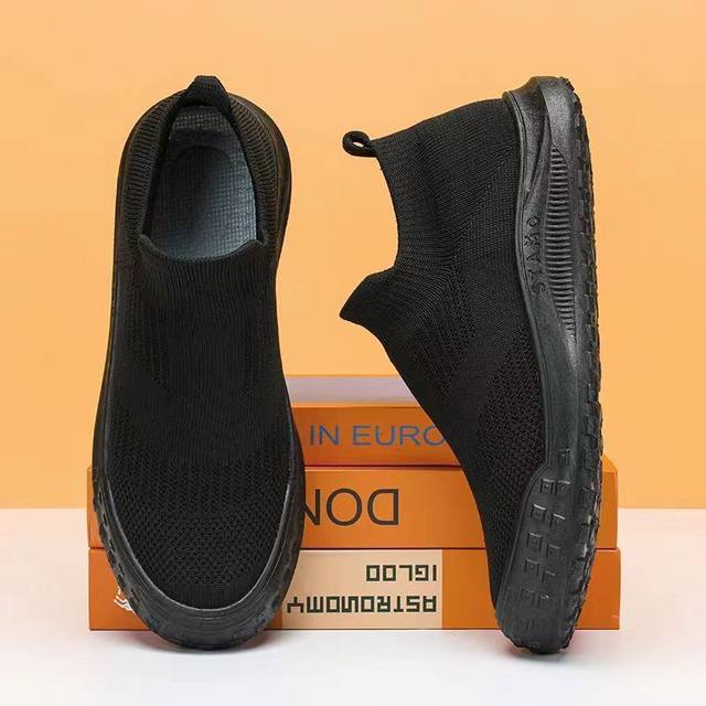 Men's shoes in summer mesh breathable one-foot pedal socks shoes for men's sports non-slip wear ...