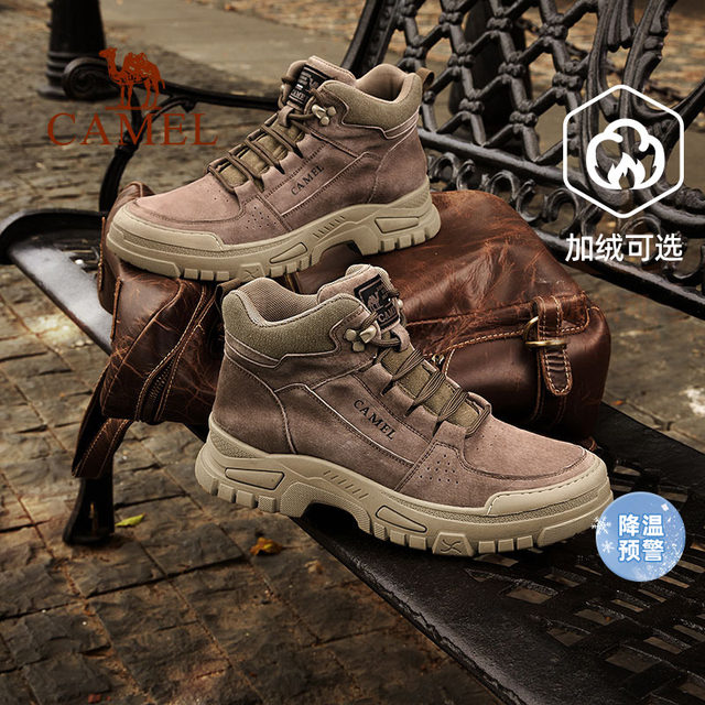 Camel Work Boots High Top Couple Style 2024 Autumn New Warm Shoes ...