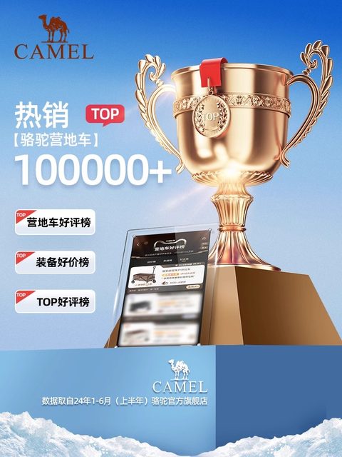 Camel outdoor camper multi-purpose logistics camper folding stall hand ...