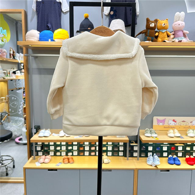 Xiaoyunduo moimoln boys and girls soft corduroy suit Korea purchasing 24 winter plus velvet ...