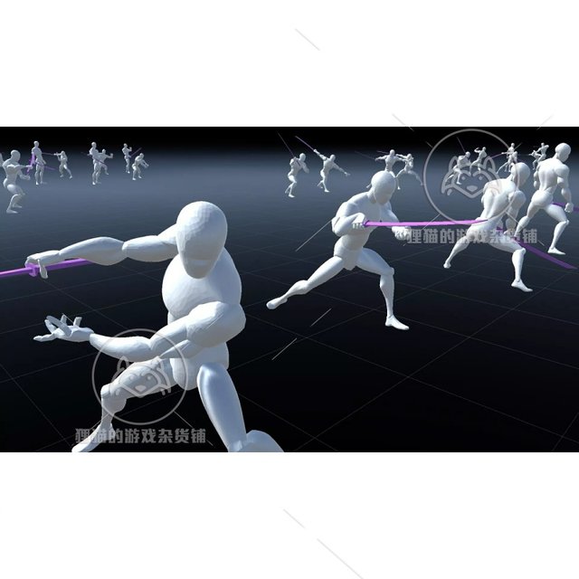 UnityOrientalSwordAnimSet1.6 Oriental swordsman character action animation
