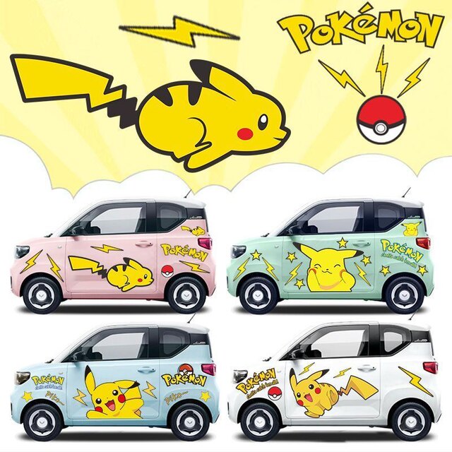 Wuling Hongguang miniev car sticker new Pikachu cute decorative car ...