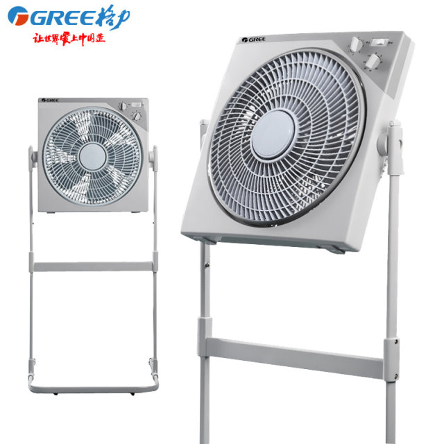 Gree turning page fan lifting electric fan household vertical floor fan ...