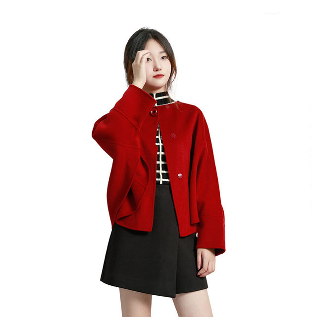 Kelusa 238878 cloak double-sided wool 100% sheep wool women's bat shawl top