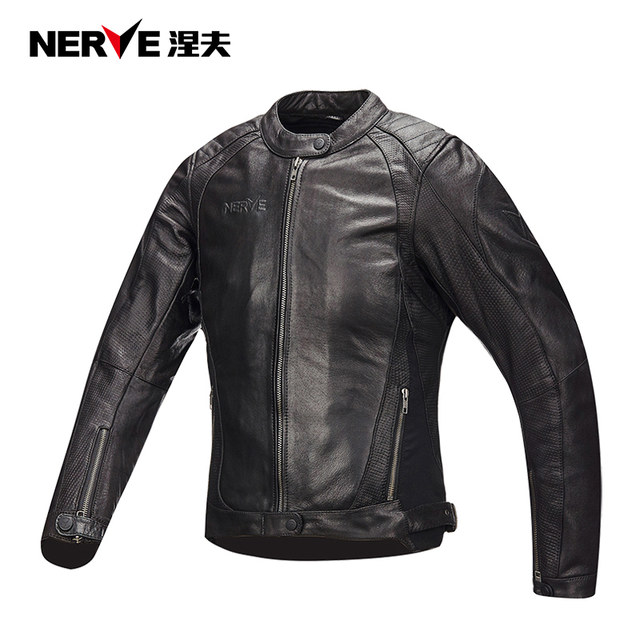 NERVE Nev motorcycle retro leather heavy motorcycle jacket cycling suit ...