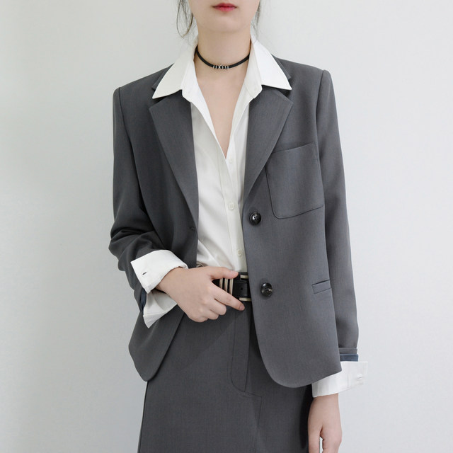 TRR style dark pattern, micro loose suit, long sleeve temperament ...