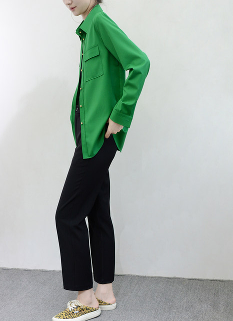 TRR Shop owner's recommendation Skin color Emerald green double pocket ...