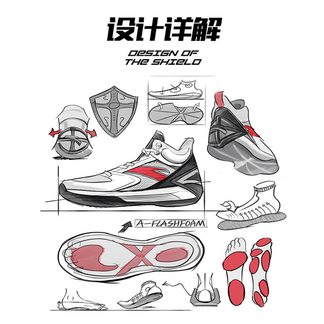 Anta Attack BM Cement Cling -resistant Anti -Slip -resistant Movement ...