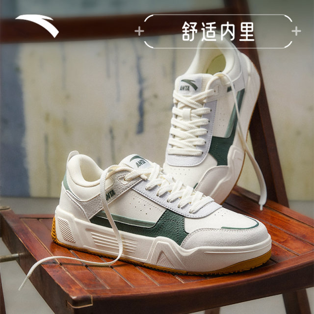 ANTA C37 sneakers丨Soft-soled low-cut sneakers for men 2025 spring new style comfortable white ...