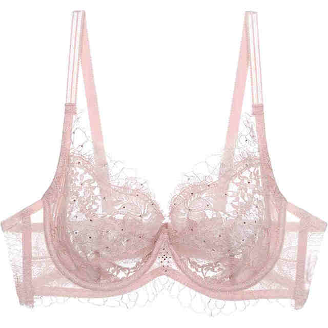 Aimer High-End Laclover Lingerie Full Cup Sexy Lace Summer Ultra-Thin ...
