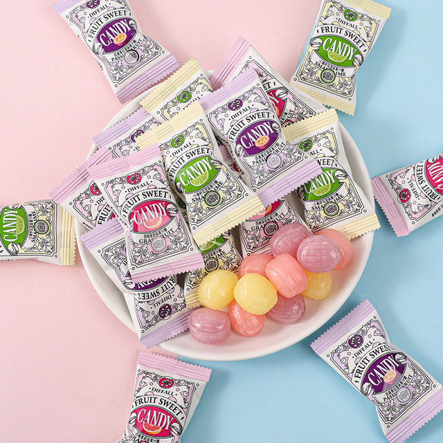 Christmas small lime tea fruit hard candy multi-flavor candy casual ...