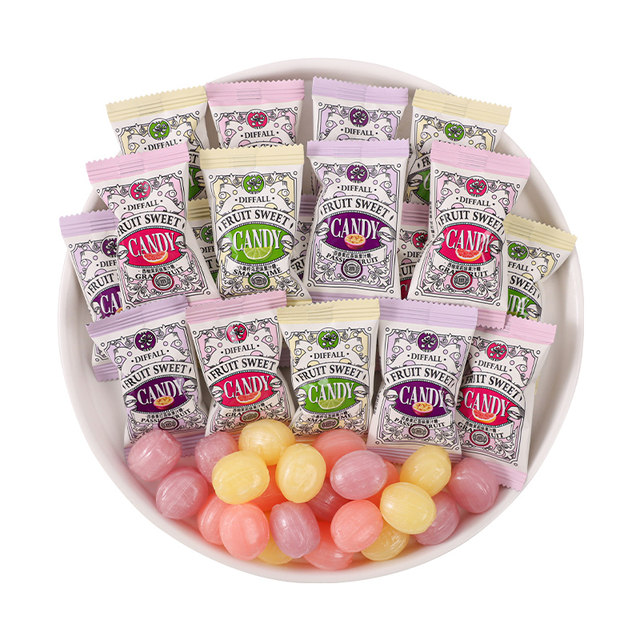 Christmas small lime tea fruit hard candy multi-flavor candy casual ...