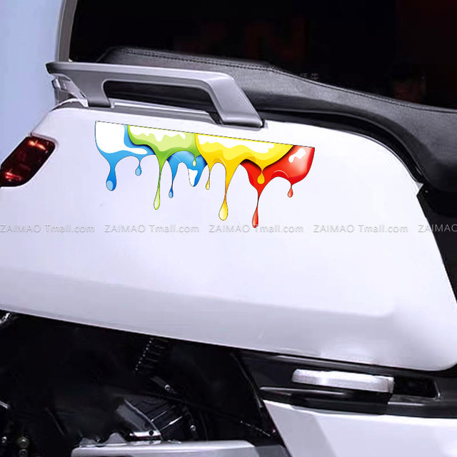 Creative color ink car stickers cover scratch scratches colorful ...