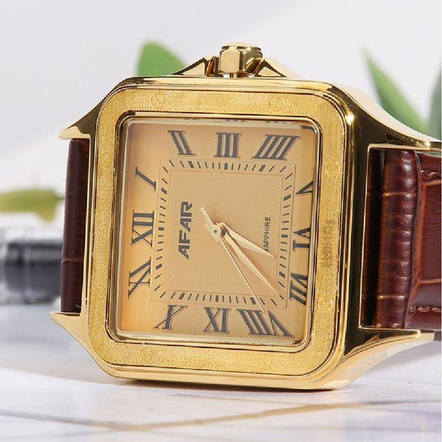 AFAR {Kajia Santos} 999 pure gold watch Swiss imported quartz movement ...